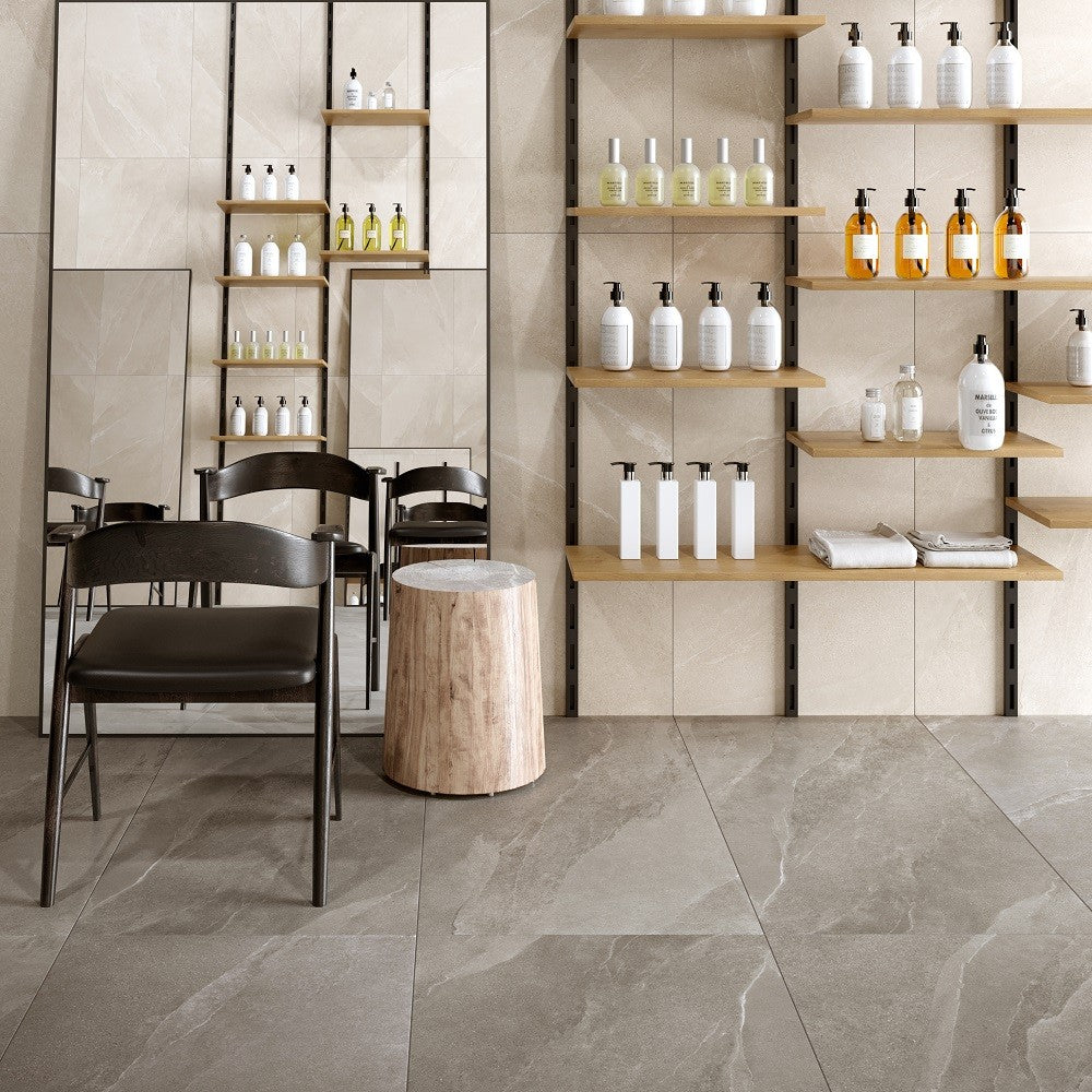 Savoia Italia Cantal Almond Modularer Steineffektboden — MatericaSHOP